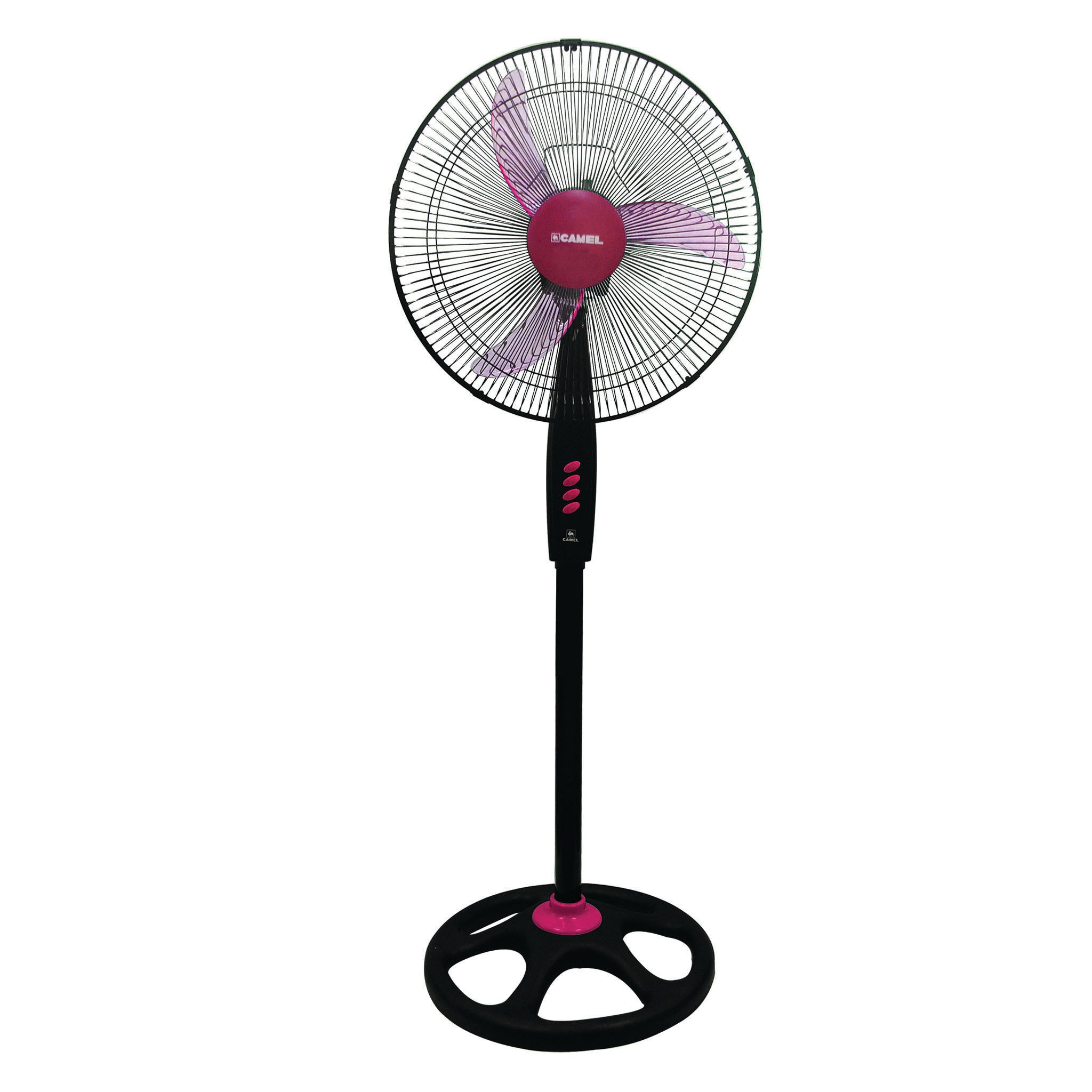 Camel CSF-1609C 16" Black-VPink Industrial Stand Fan