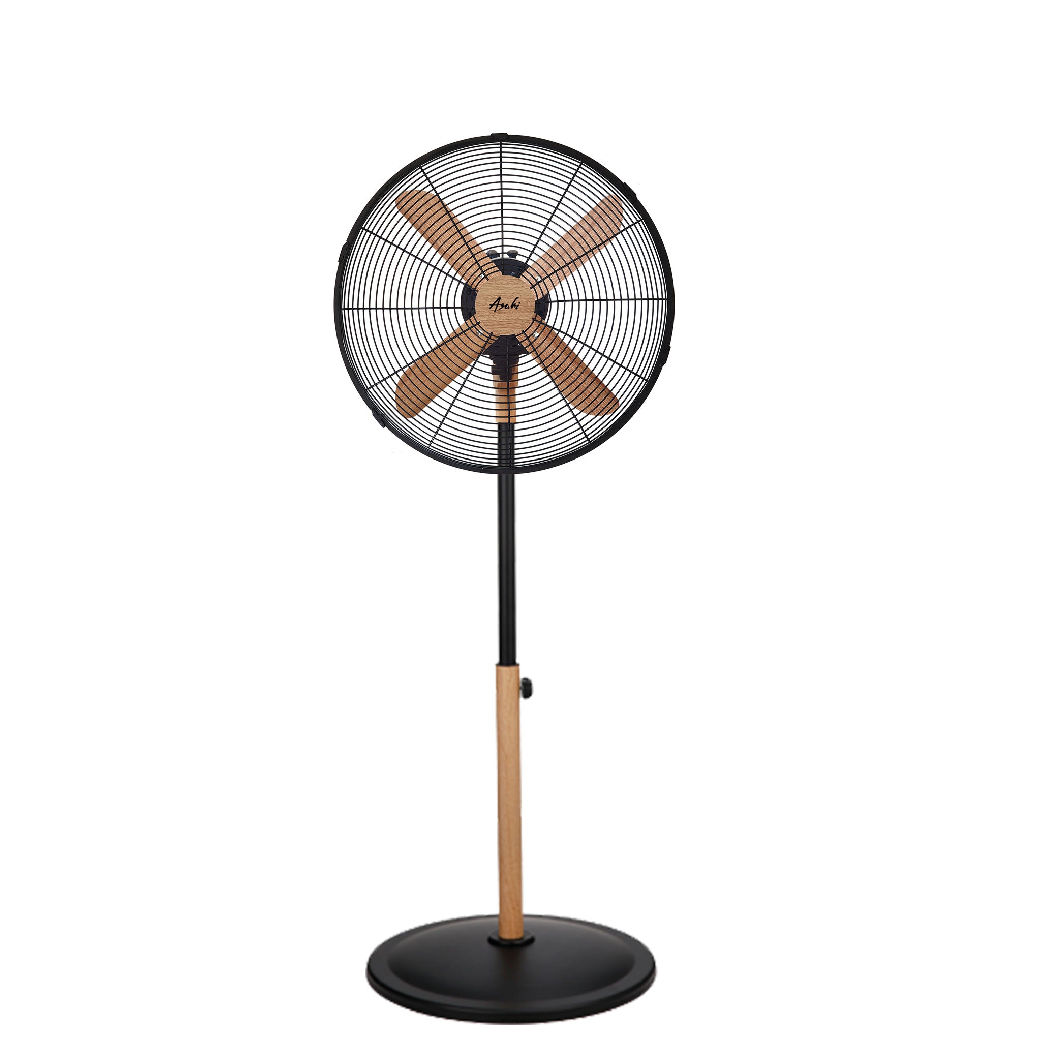 Asahi XF-6077 16" Black/Wood Stand Fan